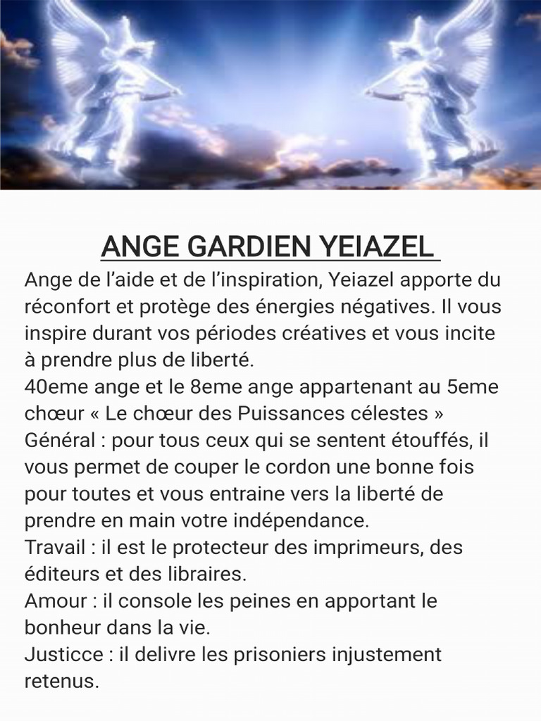 Ange Gardien Yeiazel | PDF