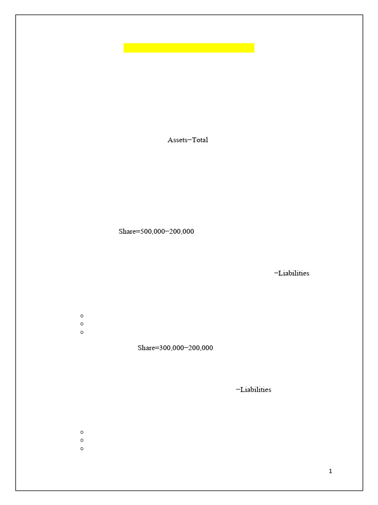 Equity Share Valuation Methods Explained | PDF | Book Value | Equity ...
