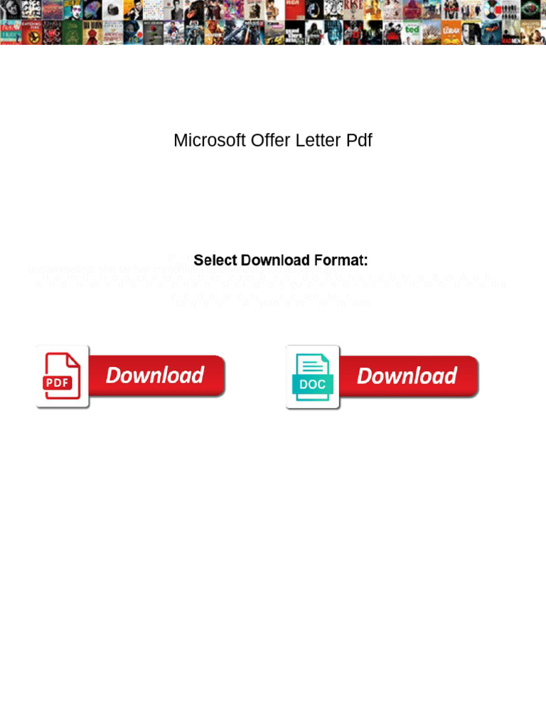 Microsoft Offer Letter PDF | PDF | Language Arts & Discipline