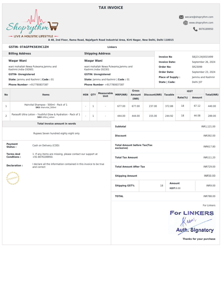 Test expulsion | PDF | Invoice | Economies