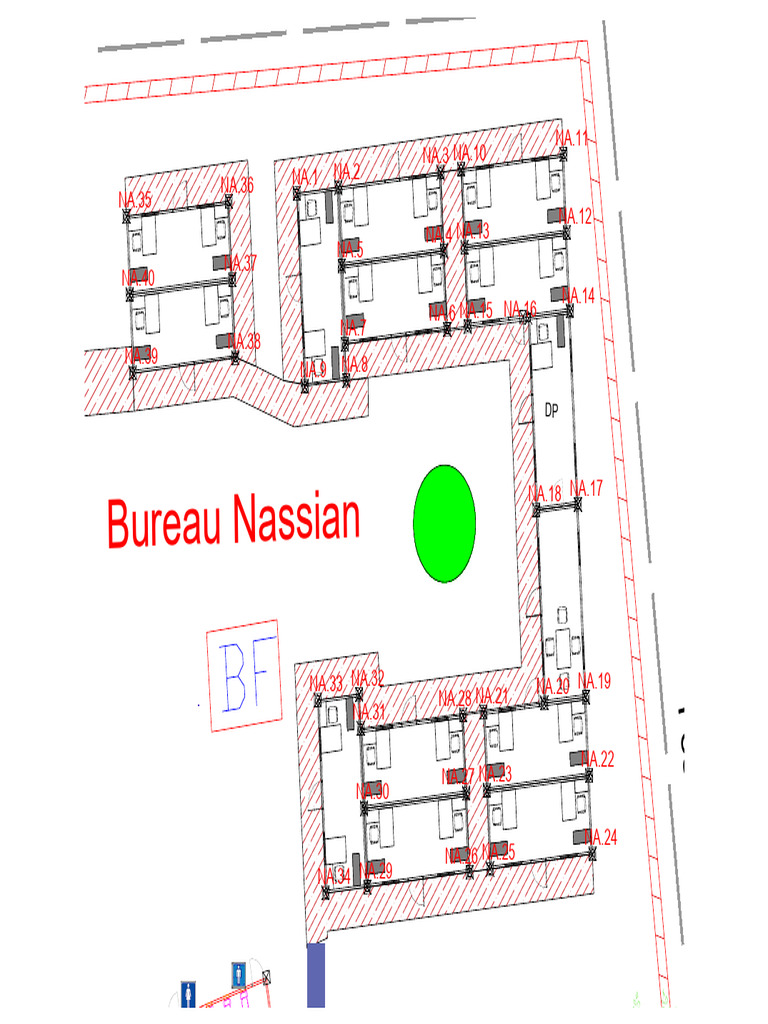 Plan Implantation Bureau Nassian | PDF