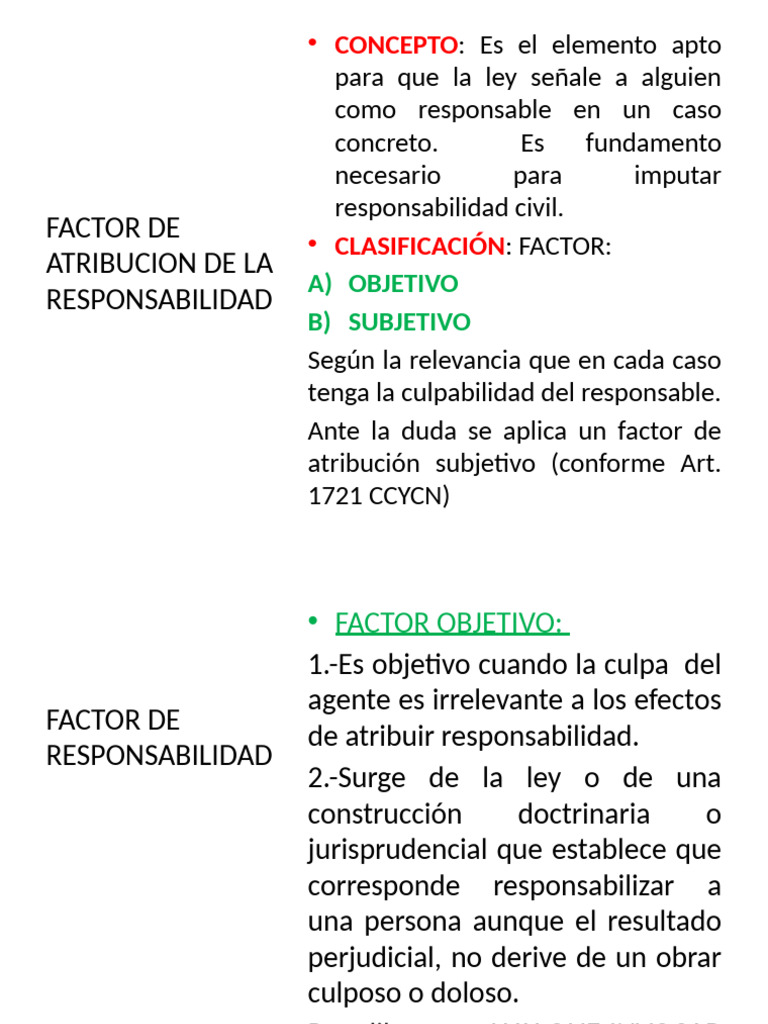 Clase 3 Factor de Atribucion de Responsabilidad. | PDF | Intención ...