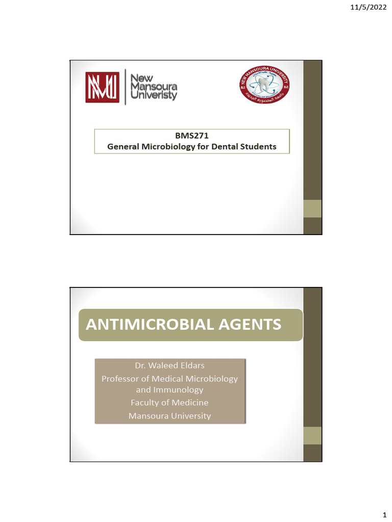 Lecture 6 Antibiotics and Resistance | PDF | Penicillin | Antimicrobial ...
