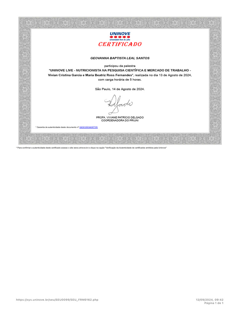 Certificado 3 | PDF