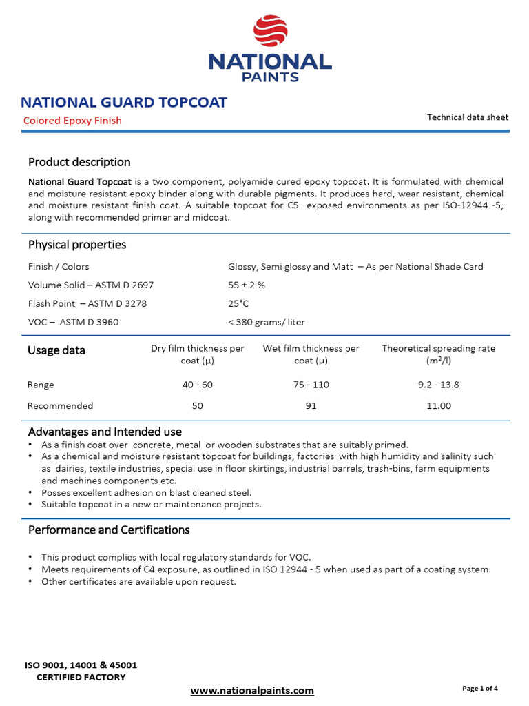 National Guard Topcoat | PDF | Epoxy | Conservation And Restoration ...