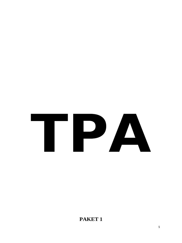 Modul TPA | PDF