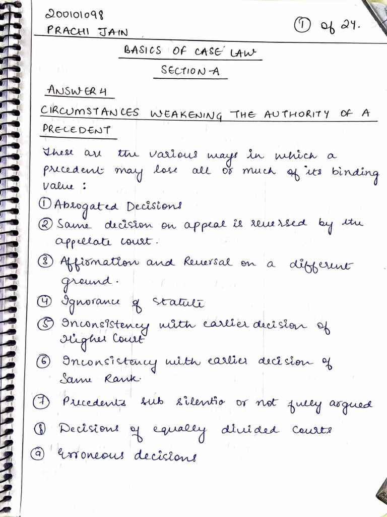 Basics of Case Law | PDF