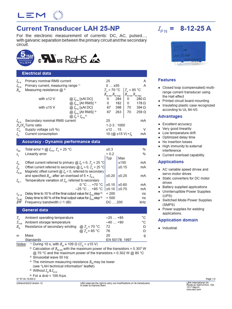 Lah 25-np | PDF | Insulator (Electricity) | Electric Power
