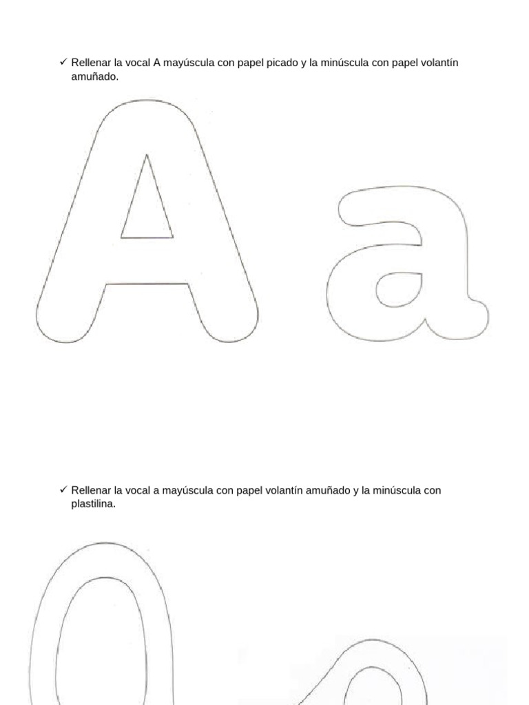 Rellenar Vocal A | PDF