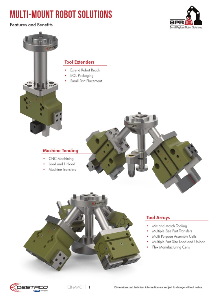 Multi-Mount Robot Tool Solutions | PDF | Robotics