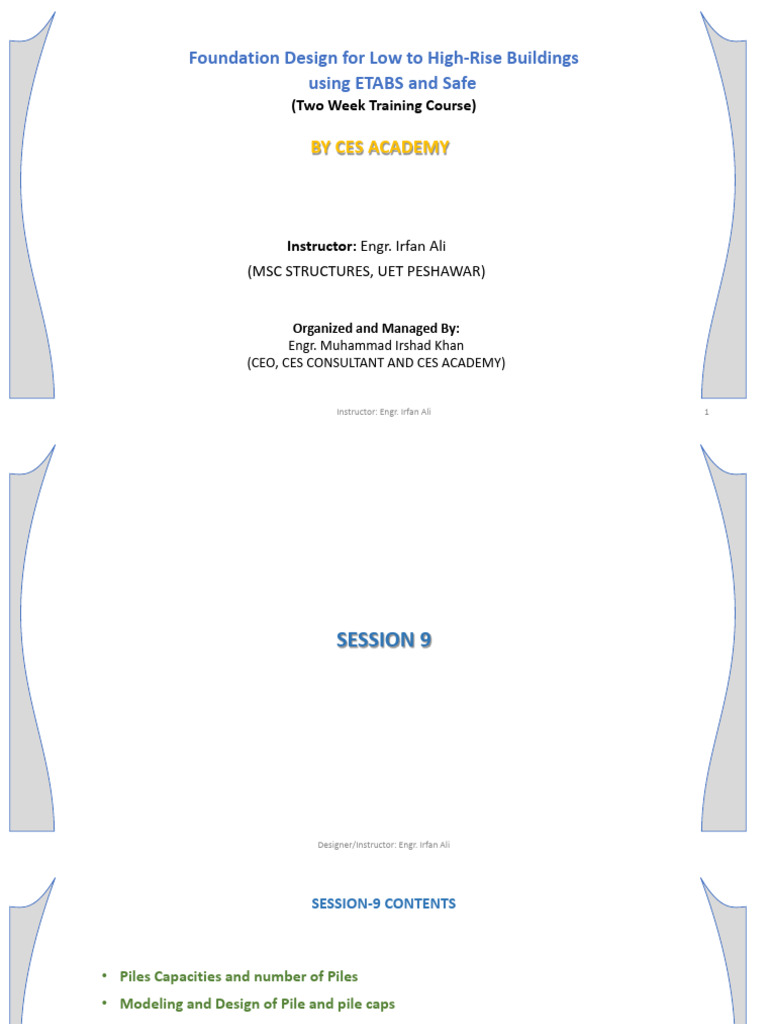 Session - 9 Piles | PDF | Structural Engineering | Building Engineering