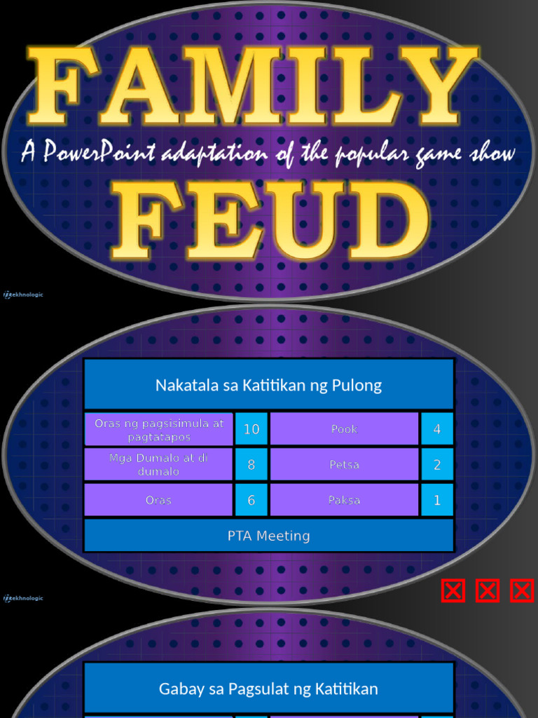 Family Feud COT1 | PDF