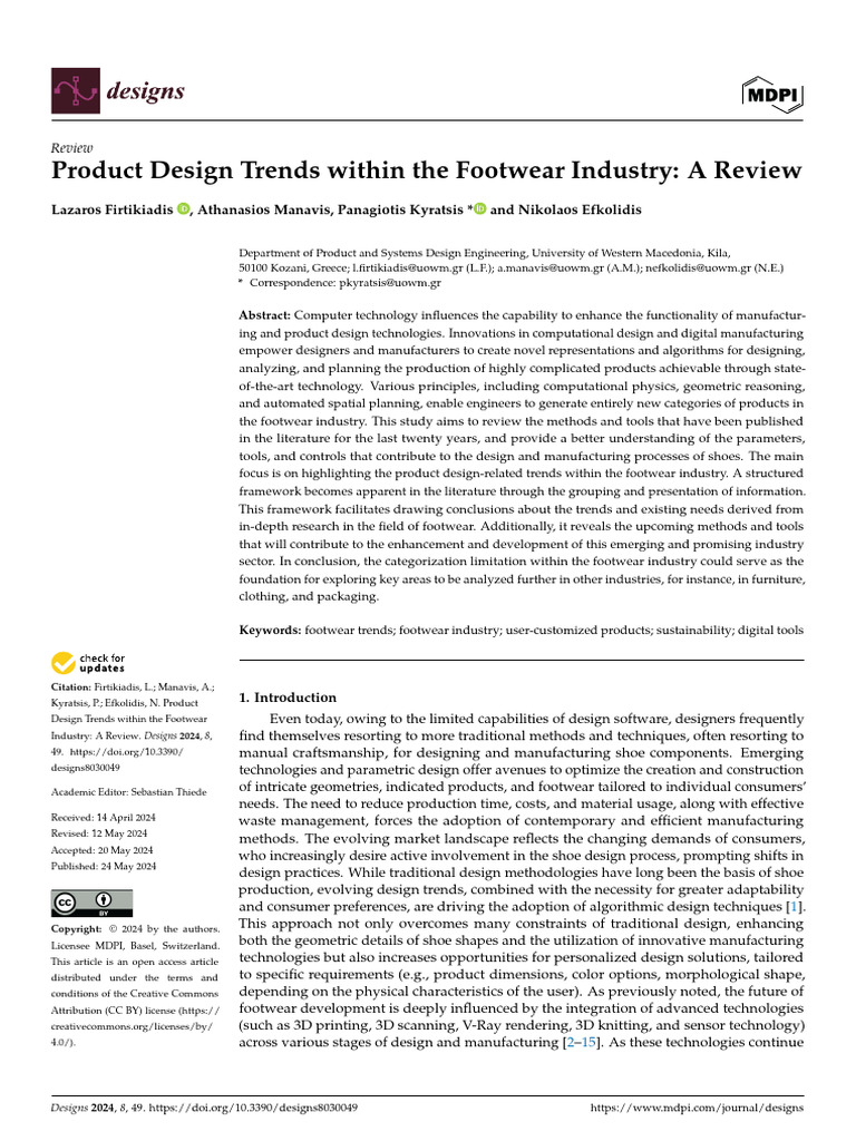 Product Design Trends Within The Footwear Industry | PDF | Augmented ...