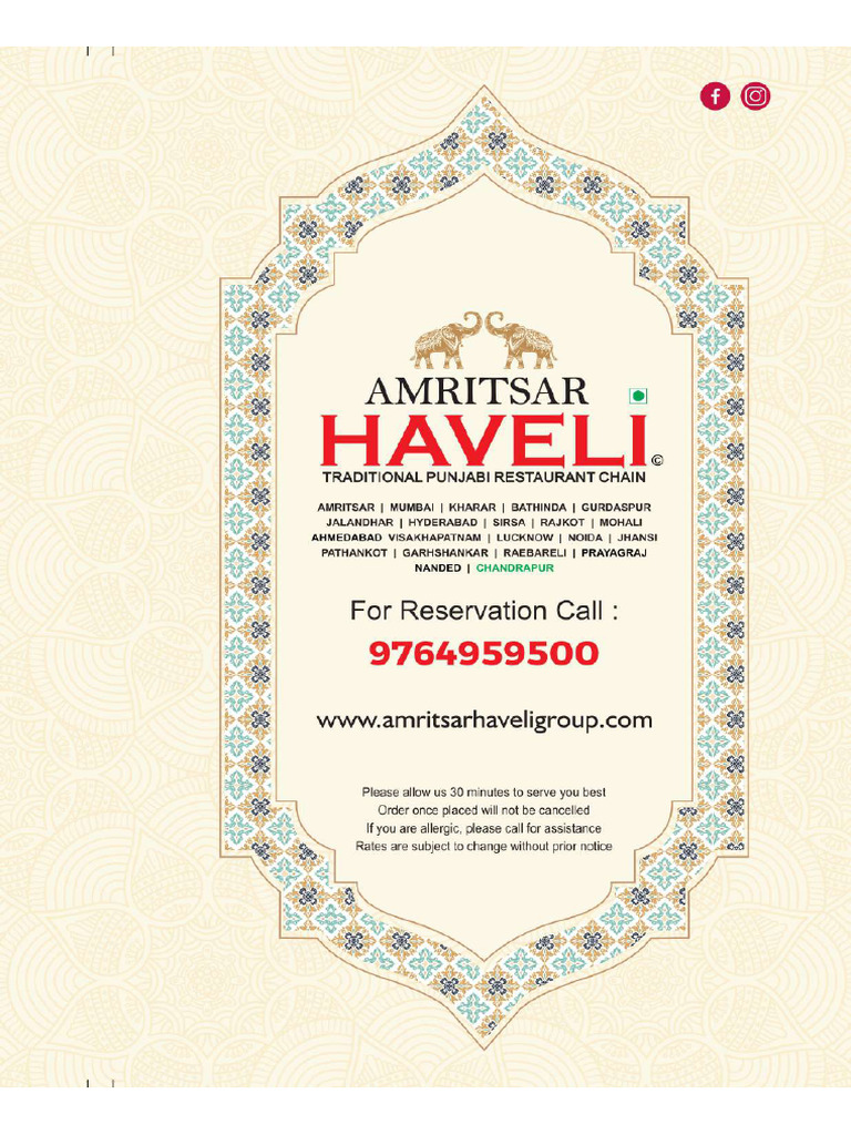 AMRITSAR HAVELI BOOK MENU CHANDRAPUR Curve File 1 - Page 0001 | PDF