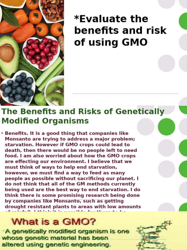 Benefits and Risks of GMOs Explained | PDF | Skeleton | Respiratory Tract