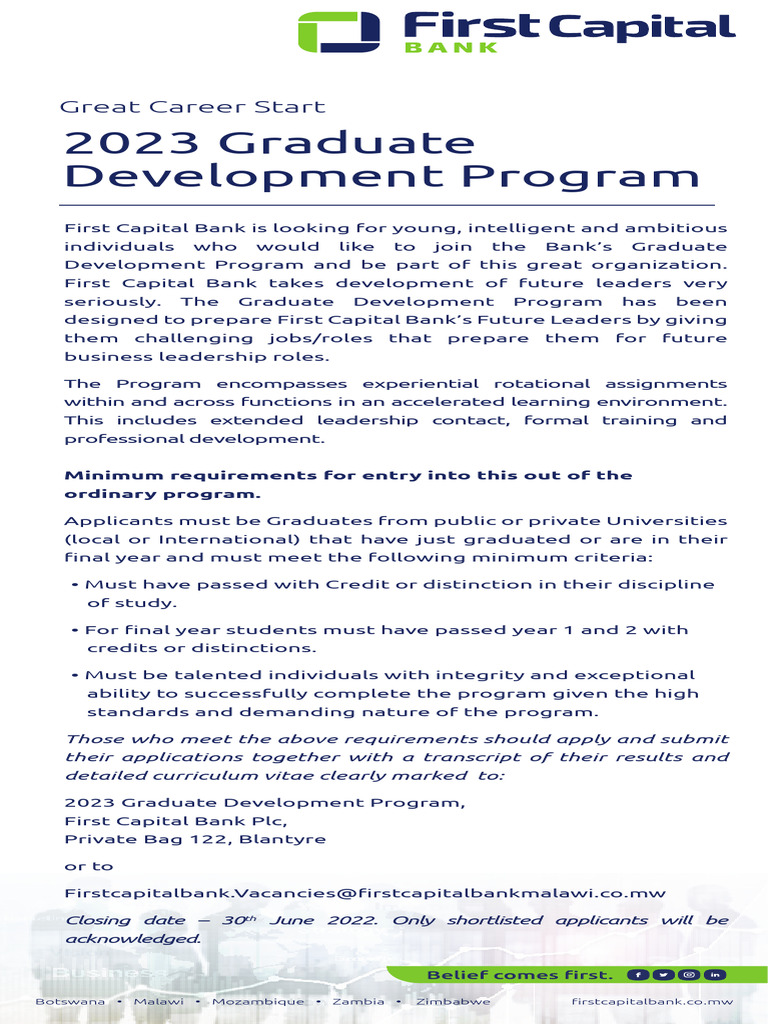 315mmx118mm Graduate Recruitment | PDF | Business