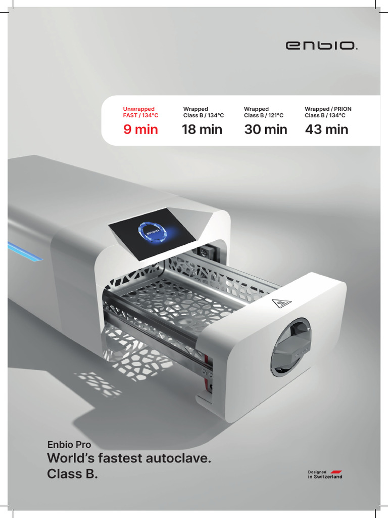Enbio Pro: Fast Class B Autoclave Specs | PDF