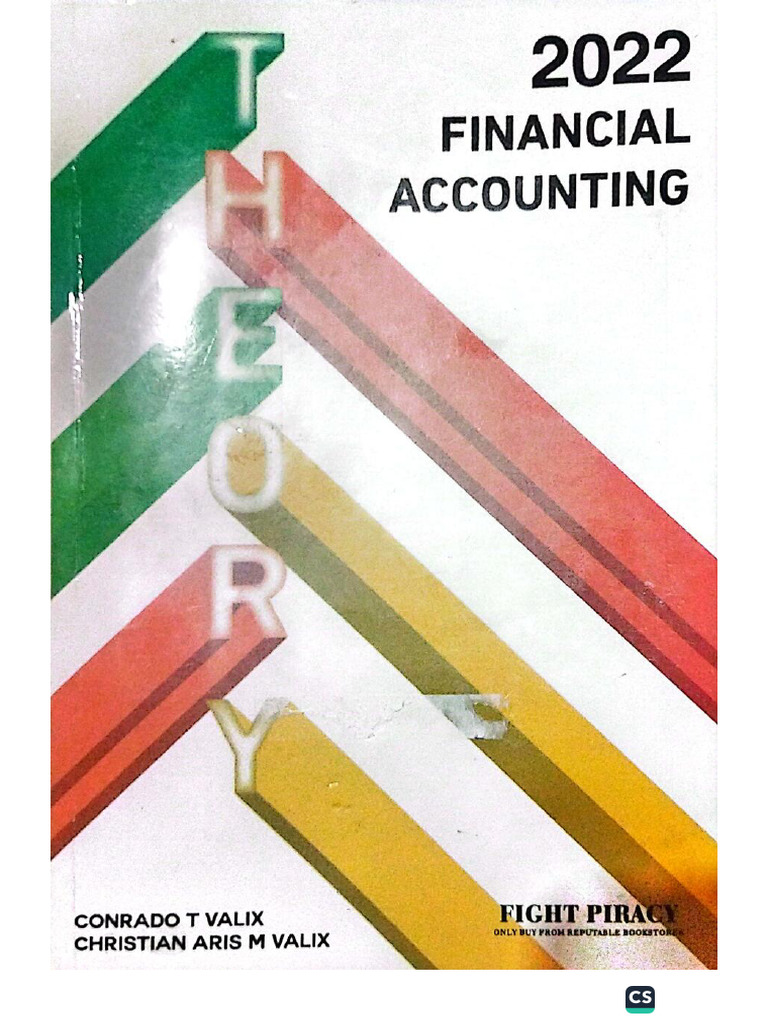 Theory of Accounts by Valix (2022) | PDF