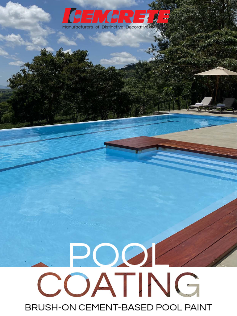 Cemcrete Pool Coating Brochure | PDF | Plaster | Paint