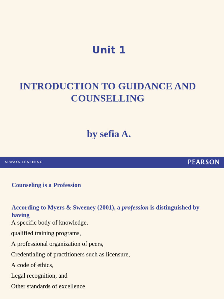 Unit 1 Introduction Counselling | PDF | Counseling Psychology ...