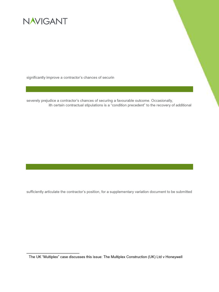 A Practical Guide To Preparing Variation Claims | PDF | Valuation ...