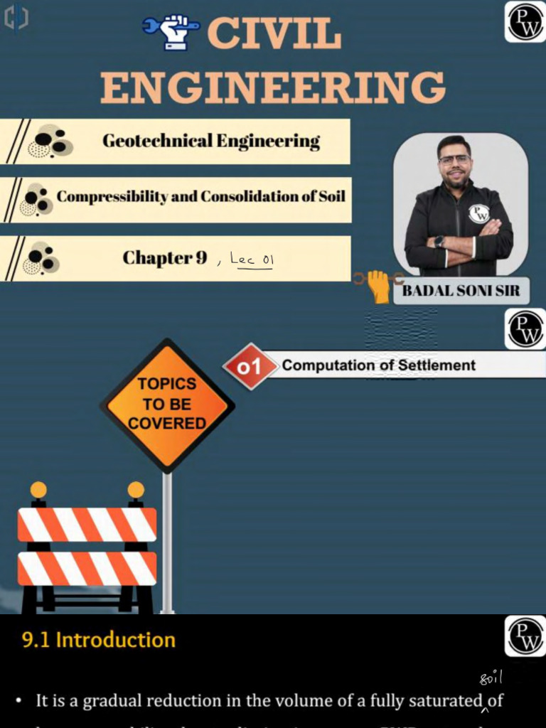 Compressibility and Consolidation of Soil 01 _ Class Notes | PDF Compressibility and Consolidation of Soil 01 _ Class Notes | PDF