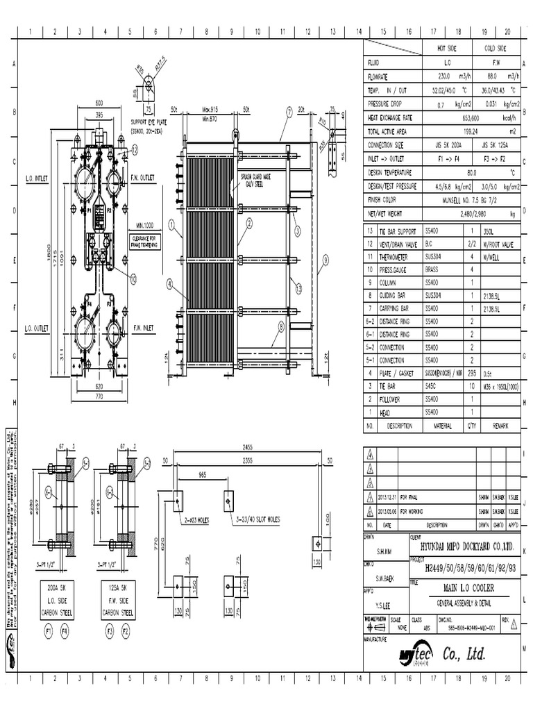 ME LO Cooler M-52 Mytec Plate Type Coolers | PDF