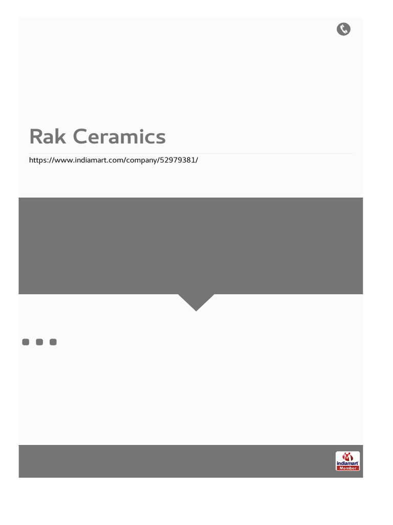 Rak Ceramics | PDF