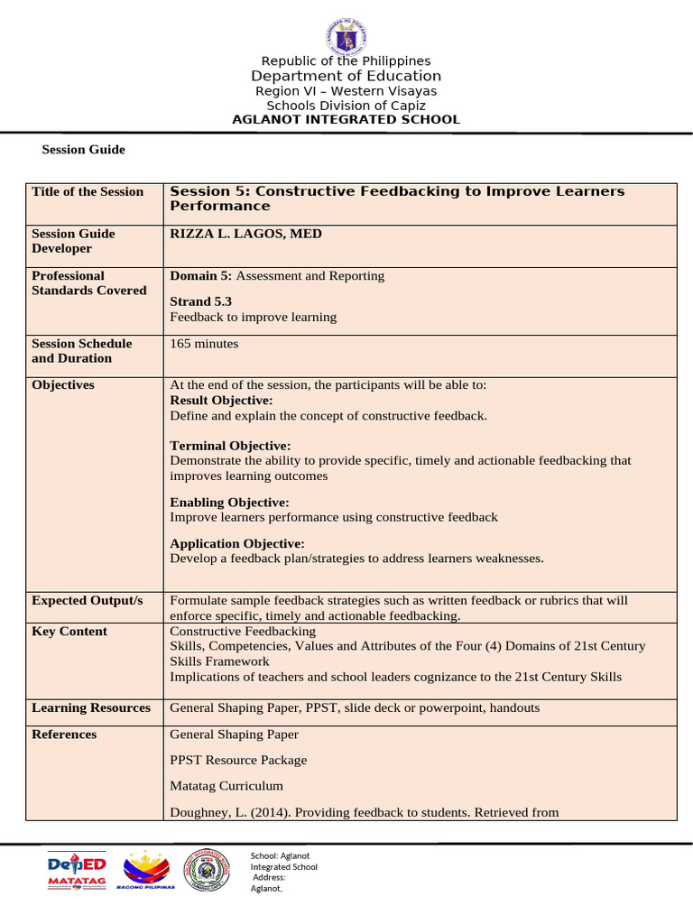 NEAP Session Guide Service | PDF | Learning | Behavior Modification
