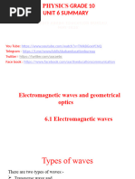 Physics Grade 10 Unit 6 | PDF | Waves | Electromagnetic Radiation