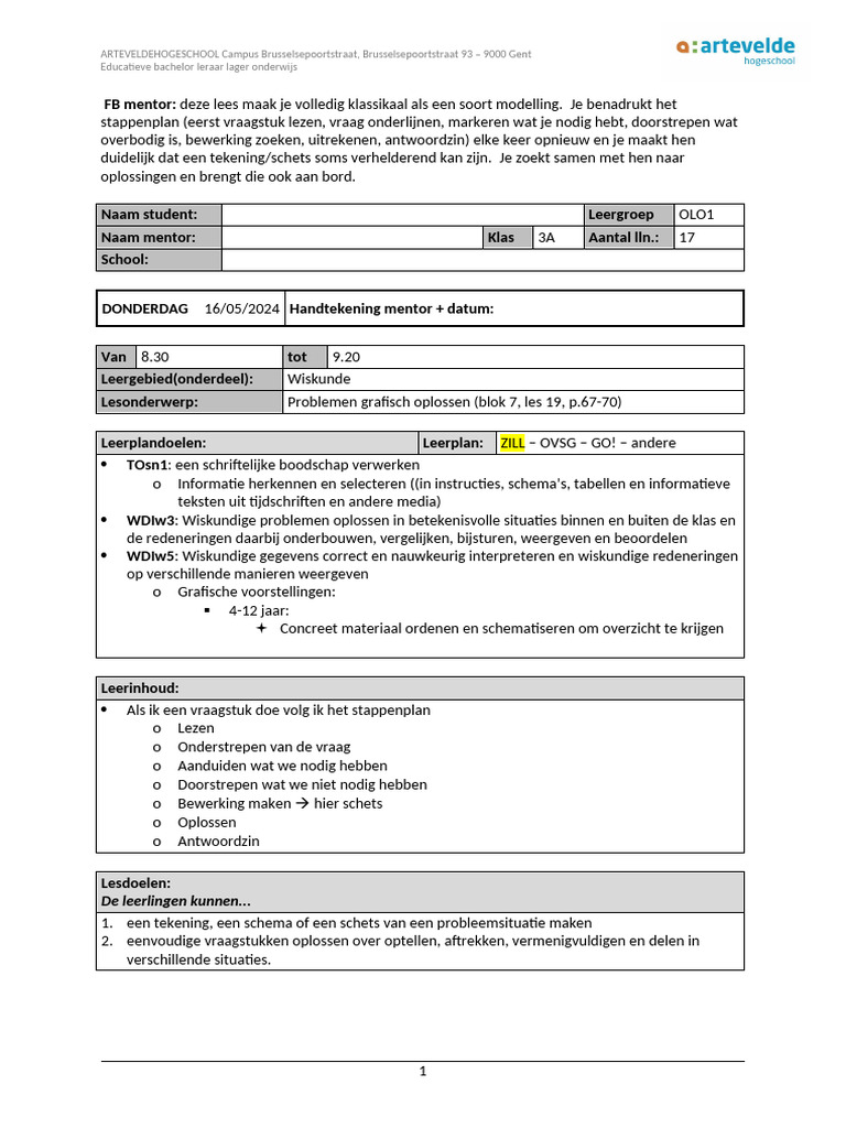 LVB Problemen wiskundig oplossen | PDF LVB Problemen wiskundig oplossen | PDF