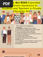 Republic Act No. 6728 Amended by RA 8545 | PDF | Private School ...