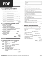 Focus 3 Unit 1 Test Odpowiedzi Grupa A I B | PDF