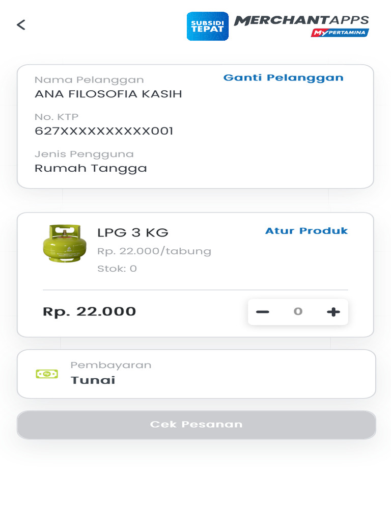 Subsidi Tepat - MyPertamina | PDF