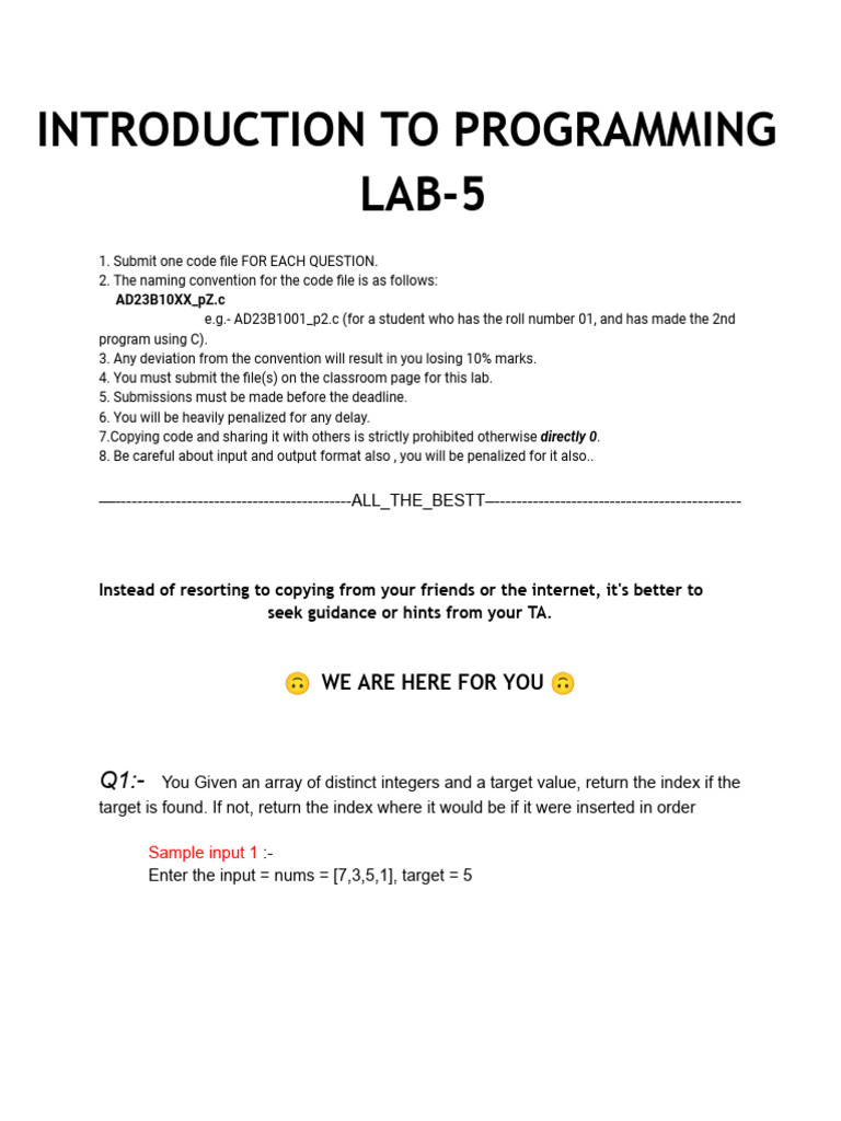 Itp-Lab 05 | PDF | Computer Programming | Computing