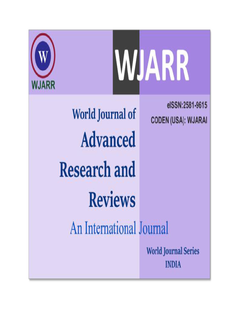 WJARR Cover | PDF