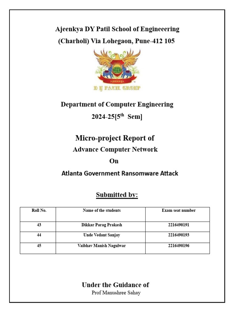 ACN microrproject 1 | PDF | Security | Computer Security