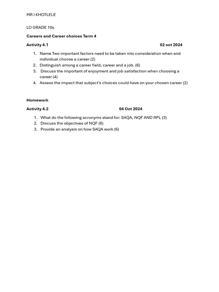 Career Choices and Considerations | PDF | Career & Growth | Art