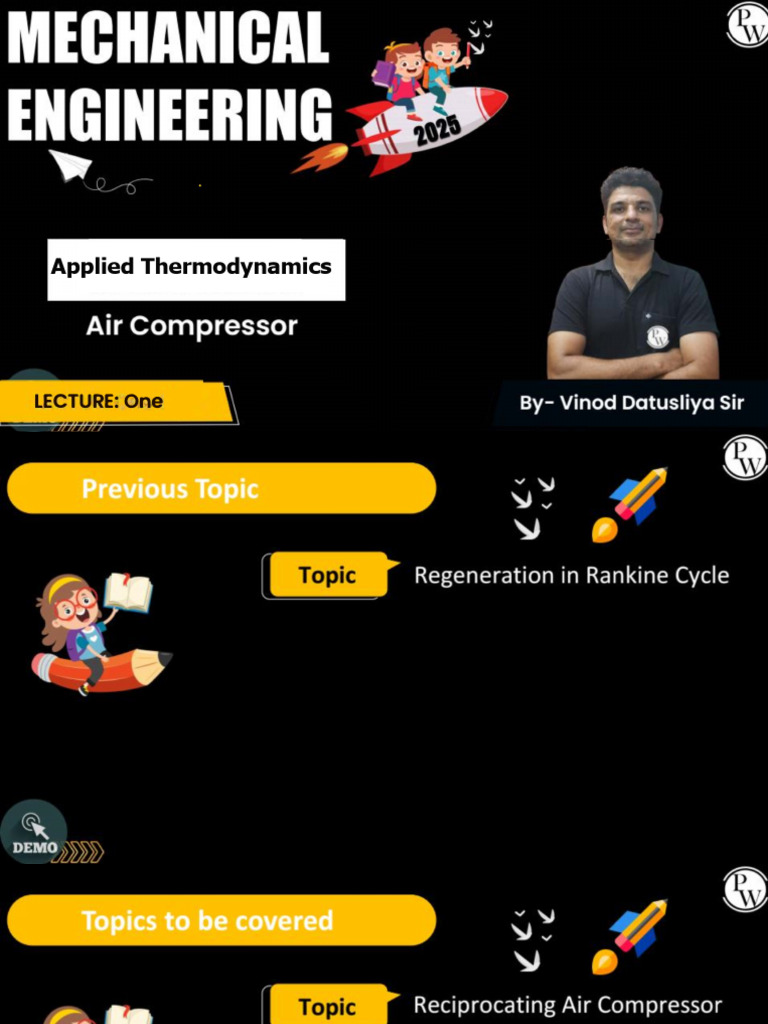 Air Compressors 01 - Class Notes | PDF | Science & Mathematics