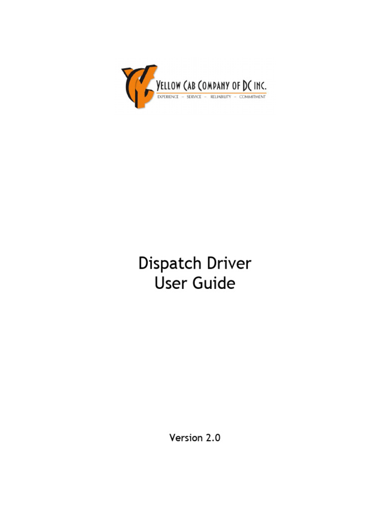 ICabbi Dispatch Driver User Guide | PDF | Receipt | Computing