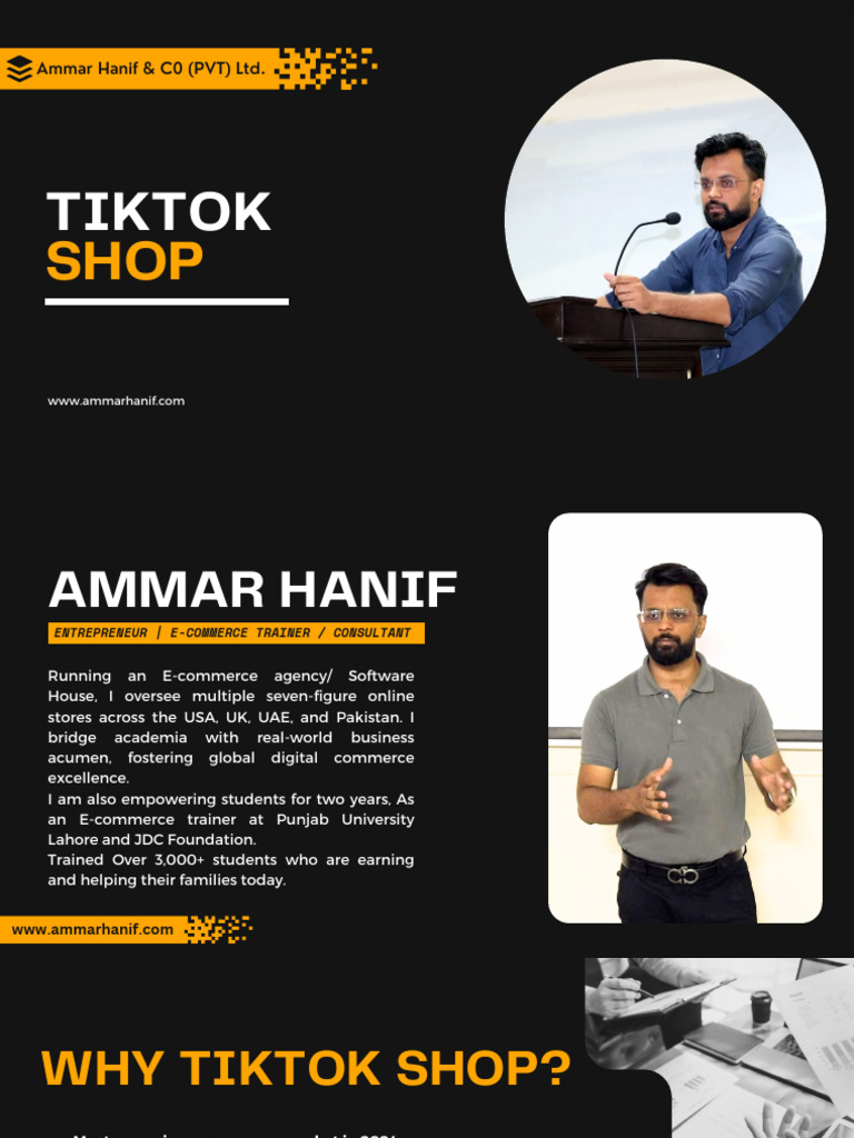 TikTok Shop Course: E-Commerce Training | PDF | E Commerce | Marketing