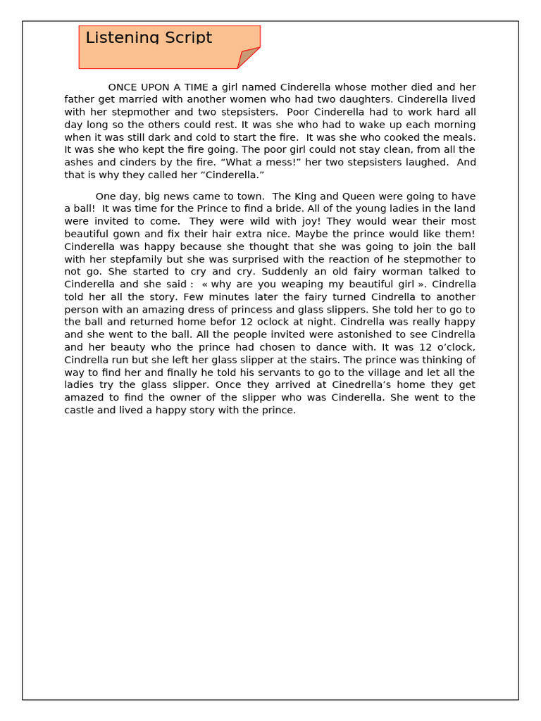 listening script (1) | PDF