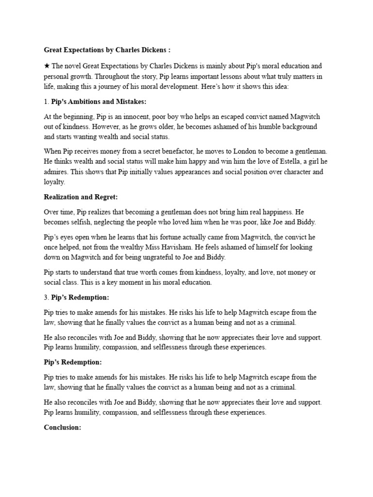 Question Answer of Victorian Literature | PDF | Id | Great Expectations