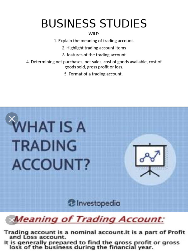 Understanding Trading Accounts in Business | PDF | Business | Finance ...