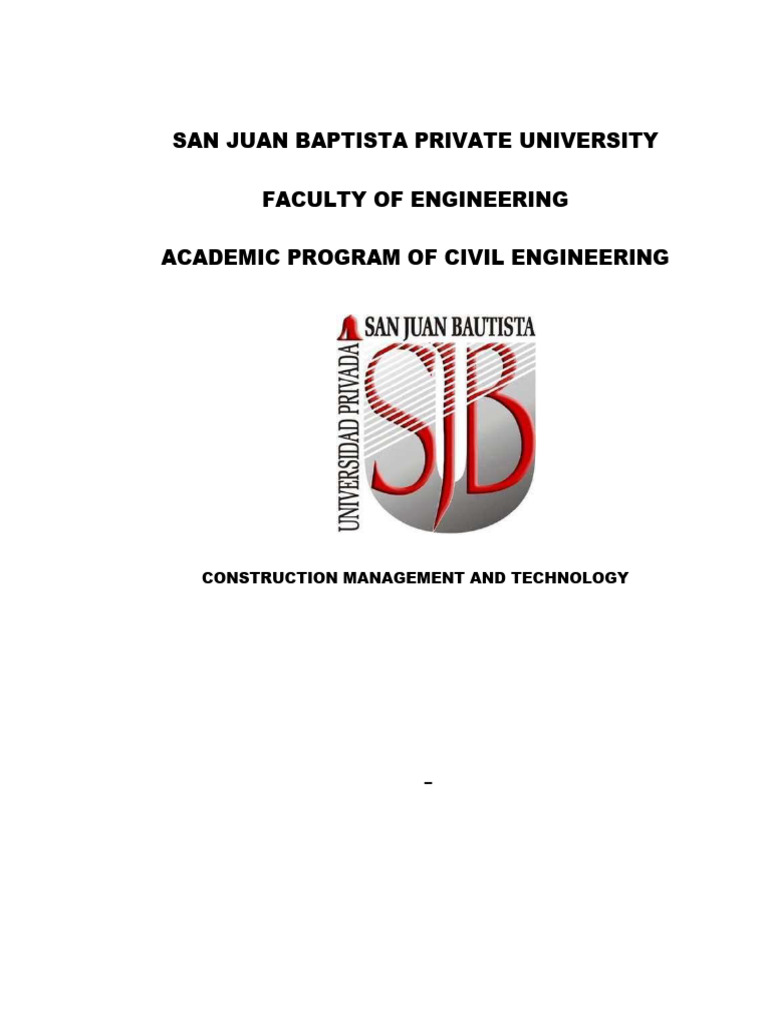 PC2 Ingles Tecnico I LRPD | PDF | Construction Management | Innovation