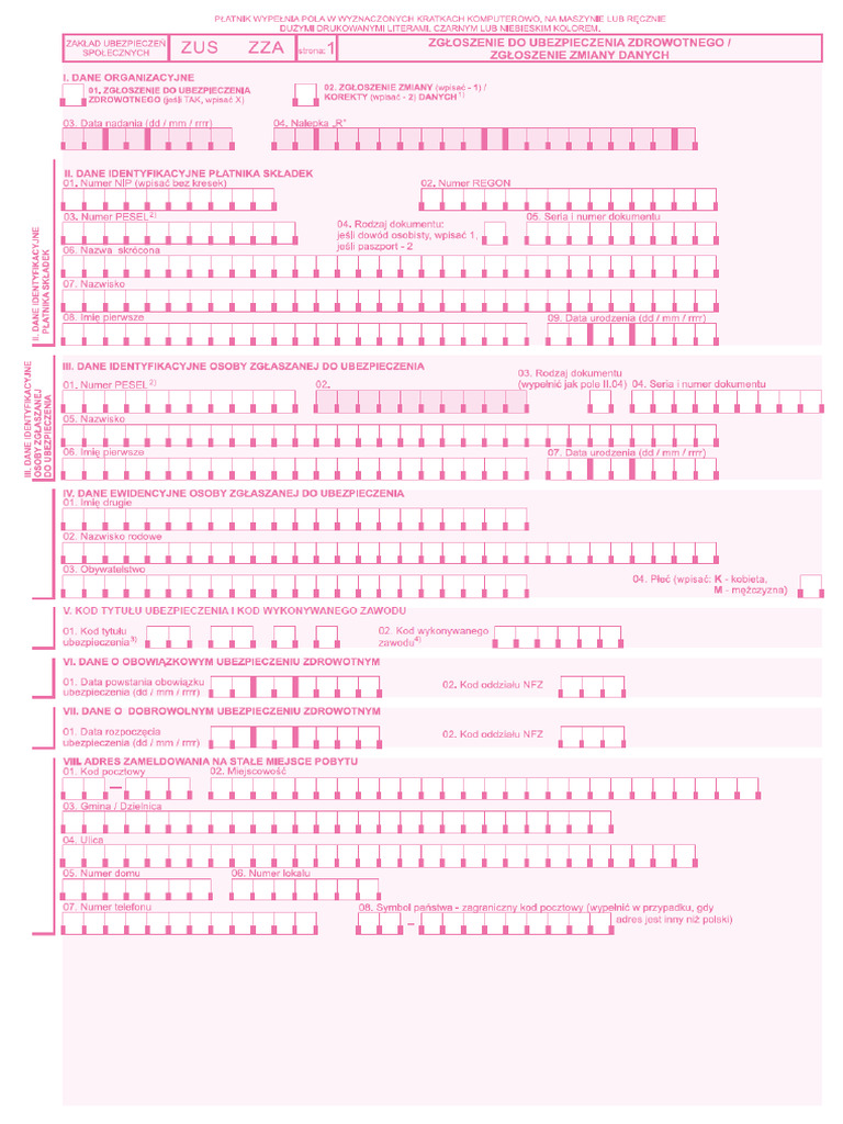 ZUS ZZA Od 16 Maja 2021 R. | PDF