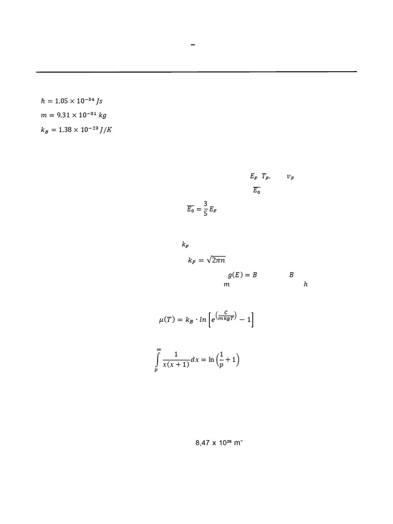 Energi dan Fermi Gas Elektron Perak | PDF | Sains & Matematika