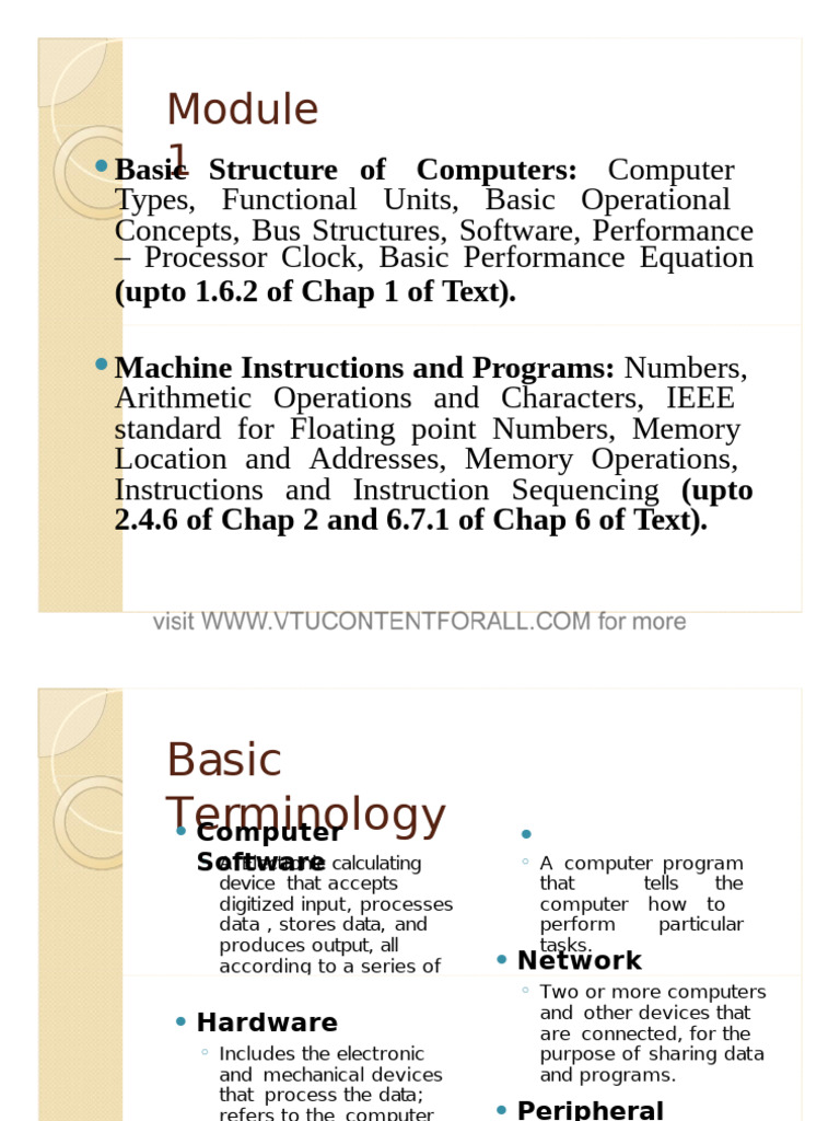 COA_M1_PPT | PDF | Central Processing Unit | Programming