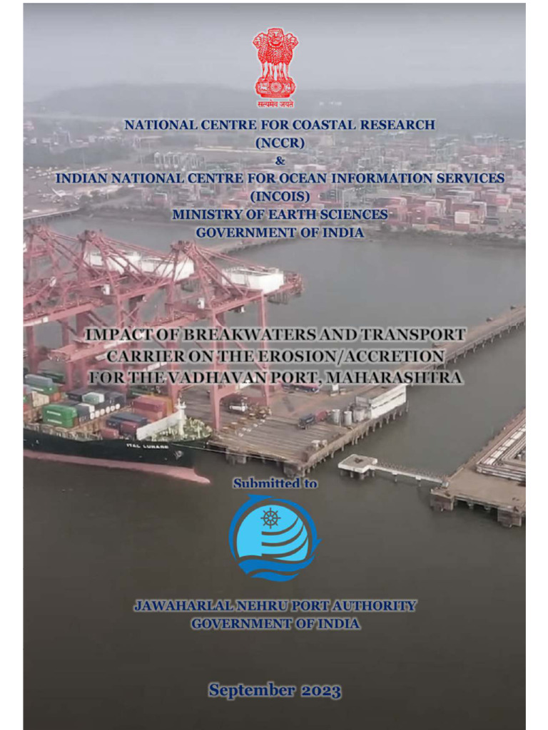 Impact of breakwaters-Vadhavan-NCCR | PDF | Coast | Littoral Zone