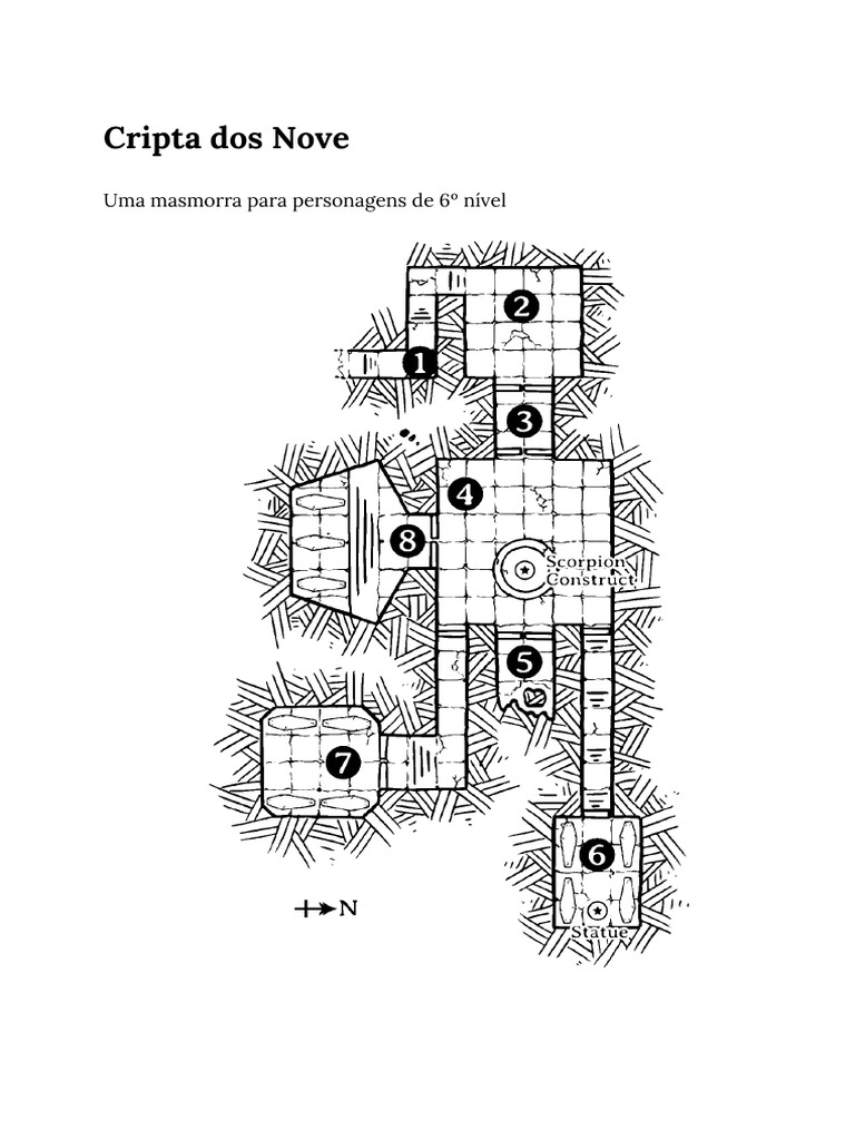 Guia Da Cripta Dos Nove | PDF | Pé (unidade de medida) | Deficiência visual